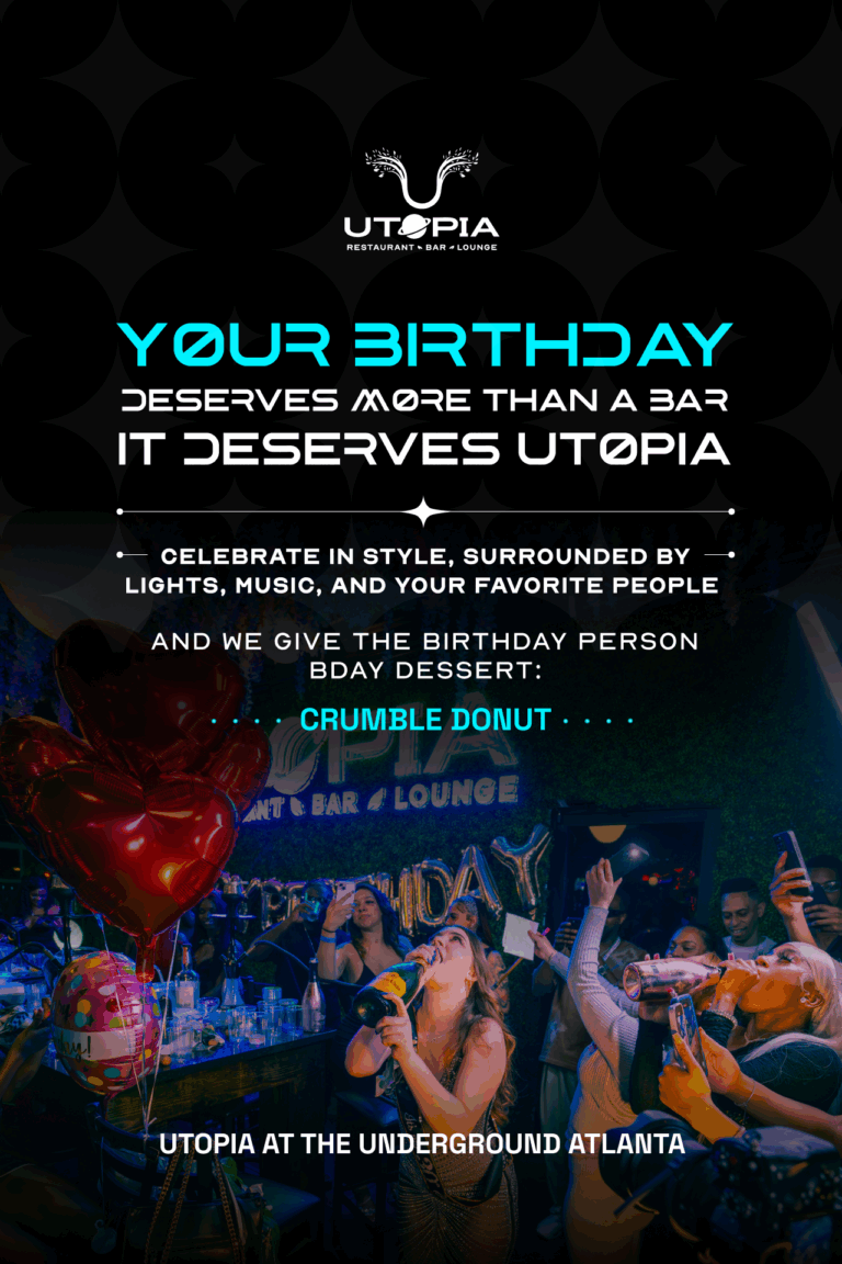 Christmas at Utopia Lounge ATL | Latin Bites, Cocktails & Hookah
